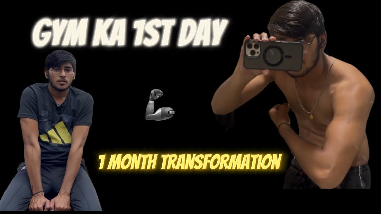 Aaj se 1 month gym transformation ⚡️ - YouTube