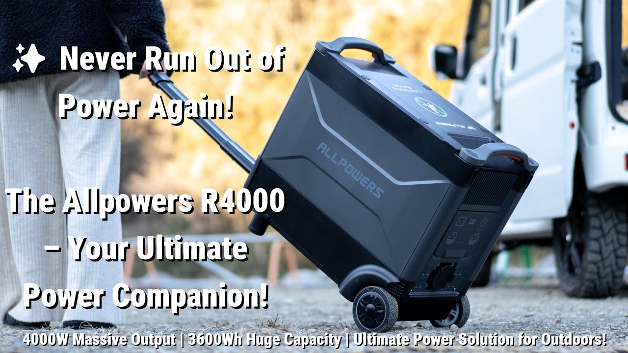🚀 Home-grade power! ALLPOWERS R4000 rocks! 4000W 3600Wh huge capacity ...