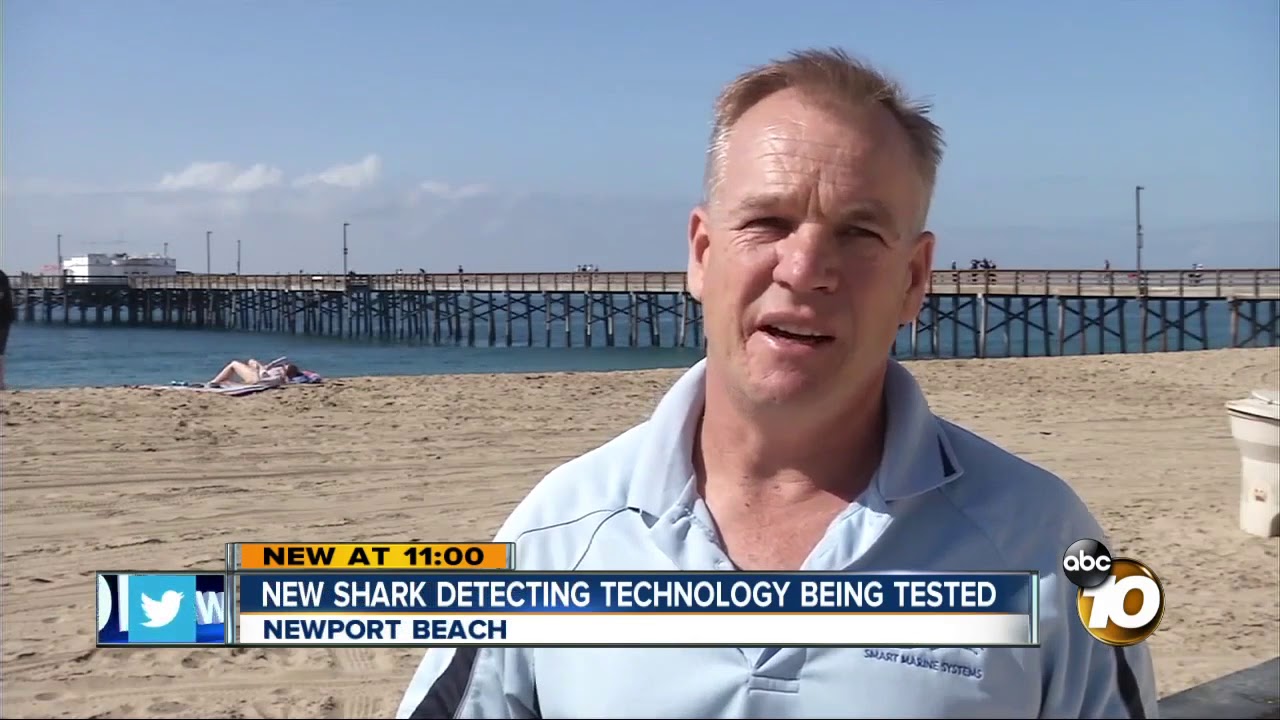 New shark detection technology being tested - YouTube