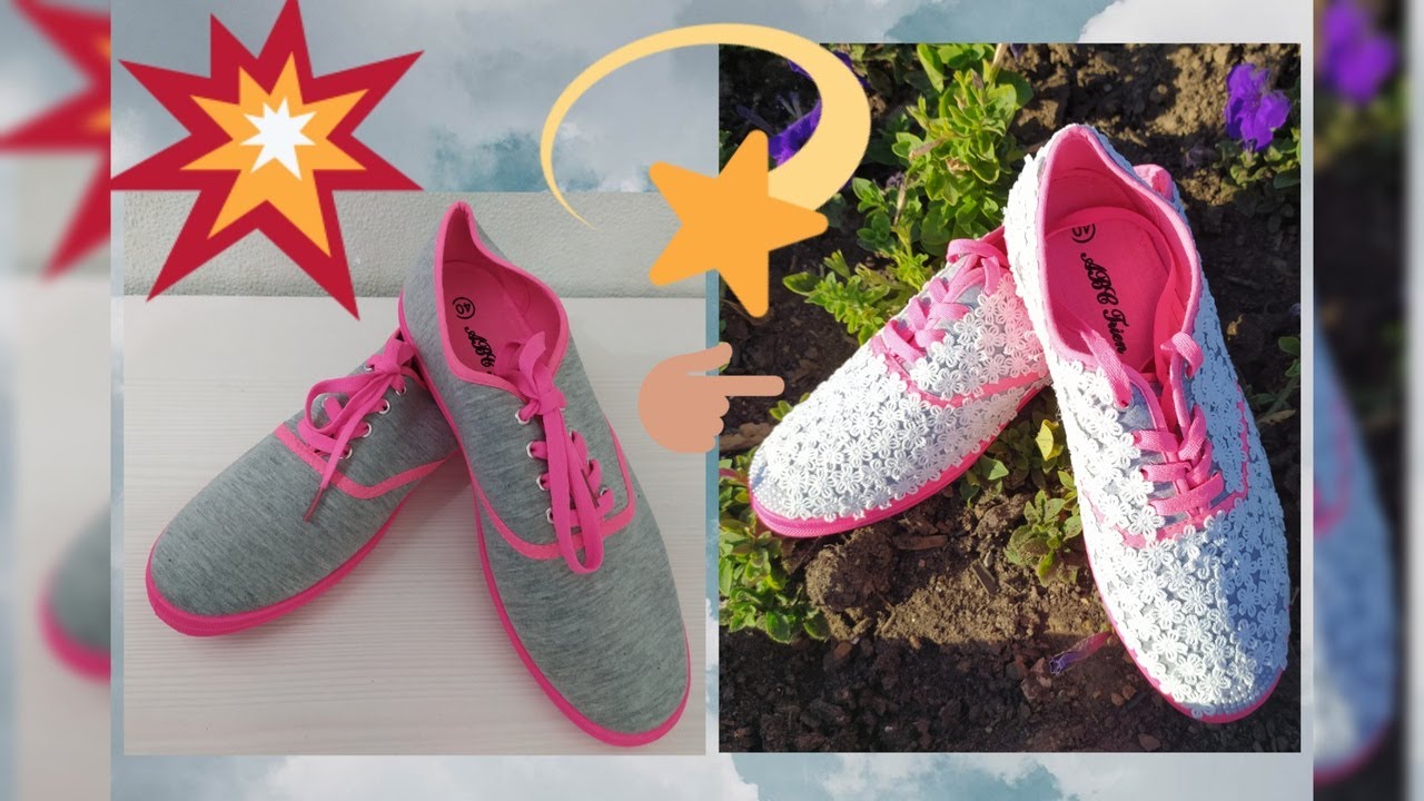 2DIY. УКРАШАЕМ ОБУВЬ. - YouTube