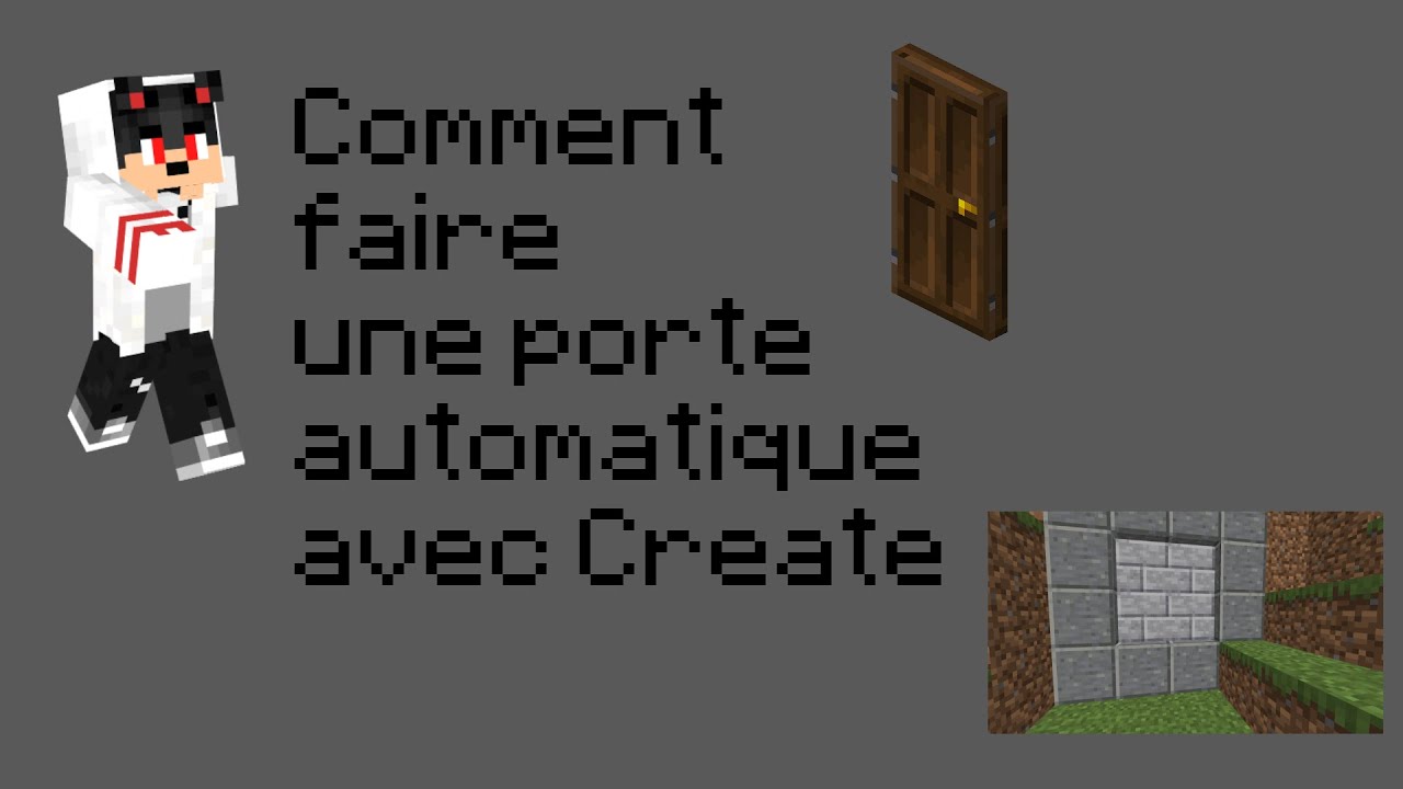 Comment faire une porte automatique avec le mod create sur Minecraft ...
