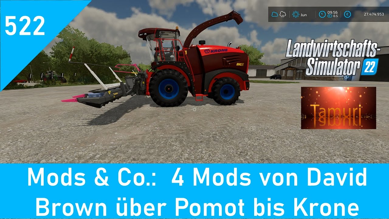 LS22 Mods & Co. 522: 4 Mods von David Brown über Pomot bis Krone - YouTube