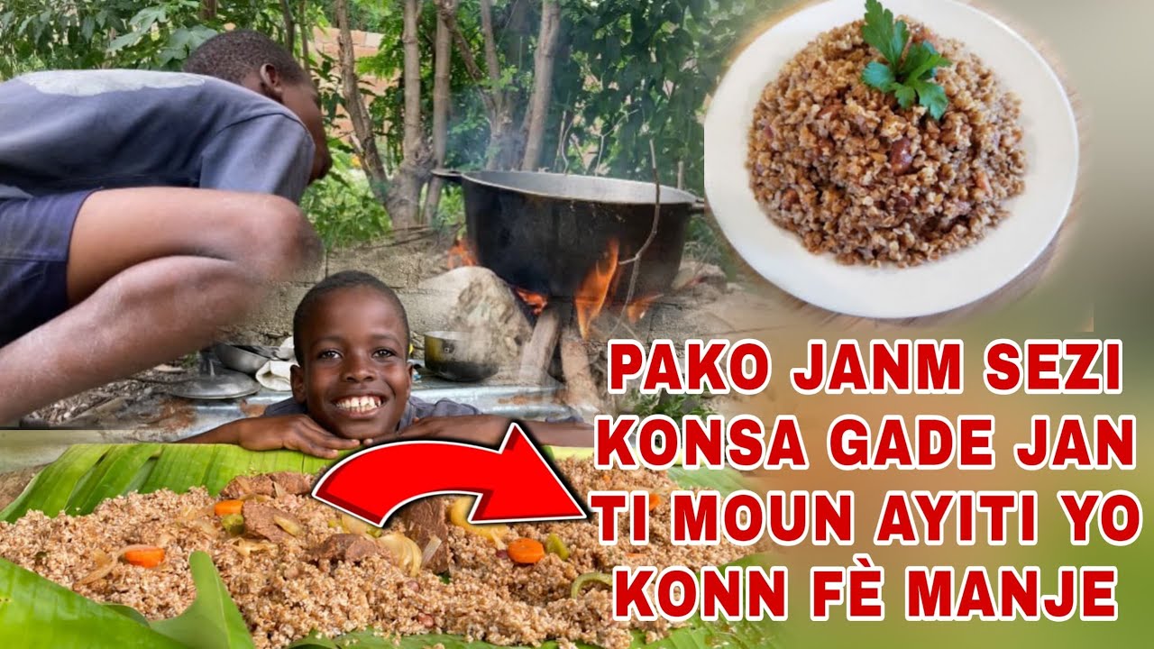 Haitian FOOD | Men kijan timoun yo tap prepare yon bon ble kole ak pwa ...