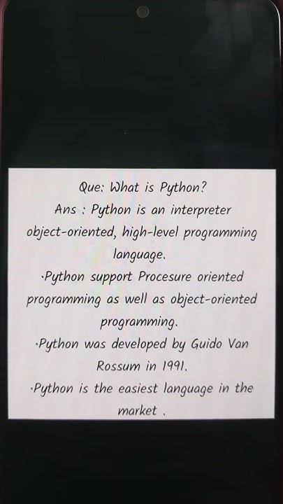 What Is Pythonpython Pythonquestions Python Interviewquestions