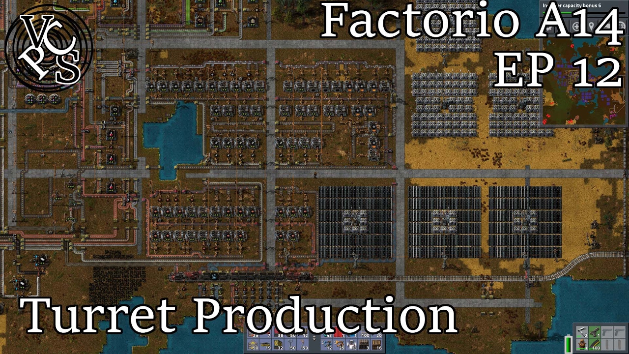Factorio A14 Let's Play EP12 : Turret Production – Factorio Gameplay ...