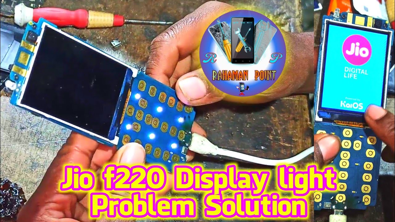 Jio F220 Display Light Problem Solution || #Jiophone1 - YouTube