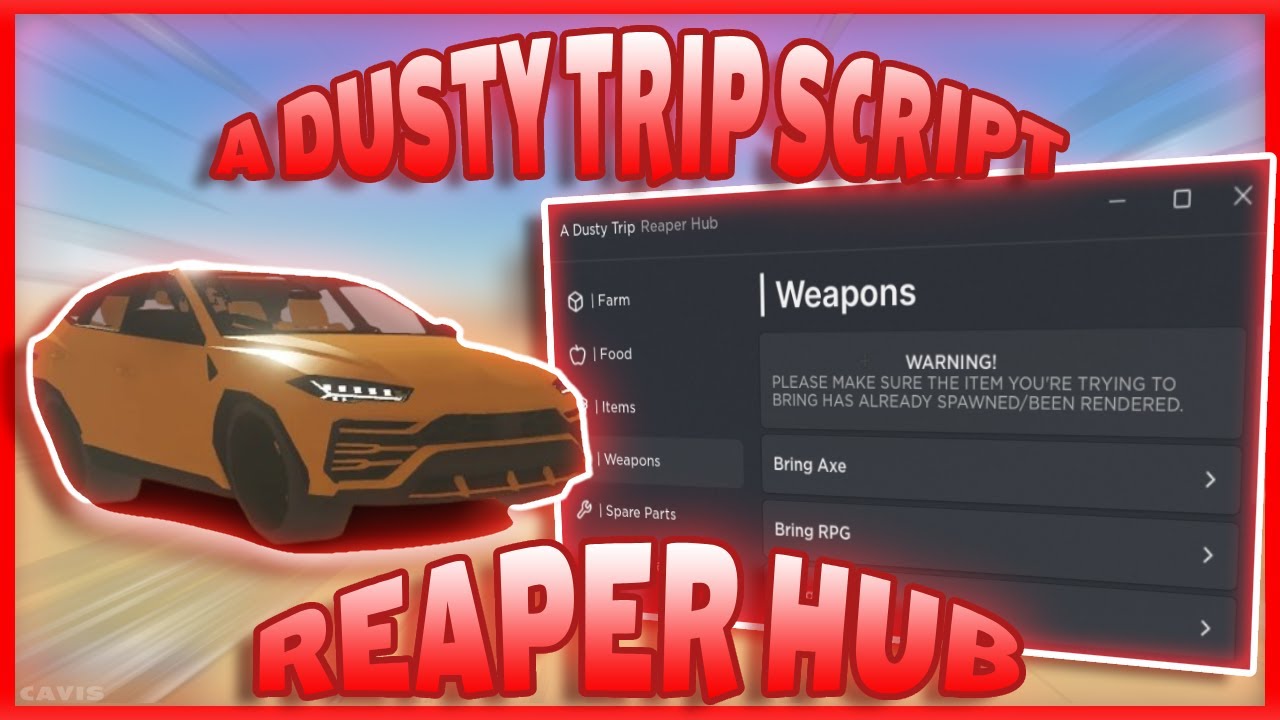 [UPDATED] BEST Roblox A DUSTY TRIP Script GUI - Spawn Weapons, Autofarm & More! - YouTube