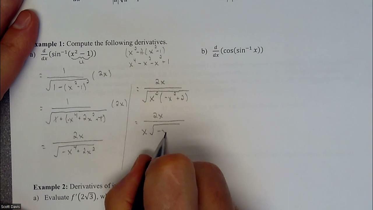 Calc 1 - Intro and Examples of Inverse Trig Functions - YouTube