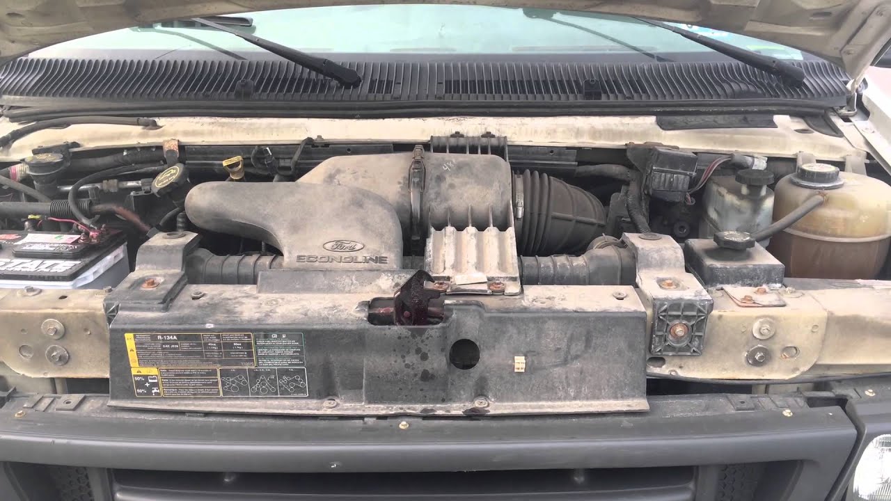 How to add windshield wiper fluid to a ford Econoline van 2006 - YouTube