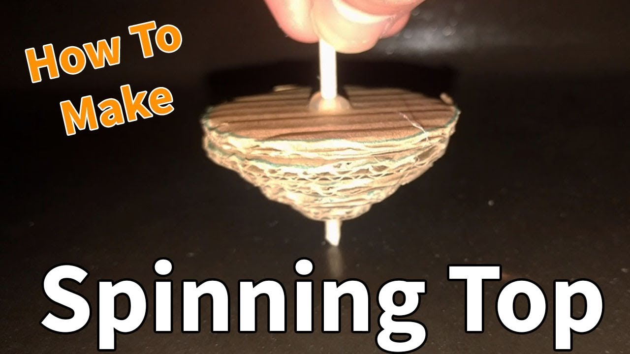 How To Make Spinning Top With Cardboard At Home YouTube How To Make Spinning Top With Cardboard At Home YouTube