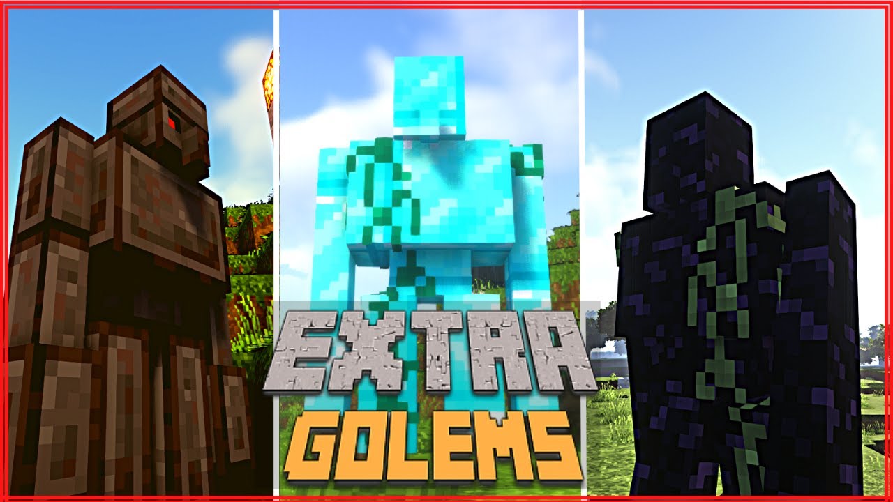 UPGRADED AND UTILITY GOLEMS - Extra Golems Mod (1.19.2) - [Minecraft Mod Showcase] - YouTube