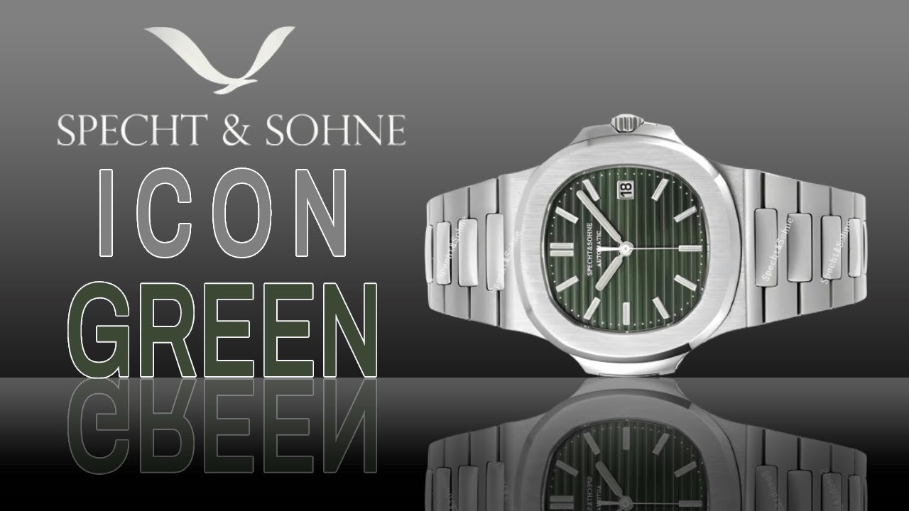 Specht And Sohne Icon Green : Patek Philippe Nautlius Homage - YouTube
