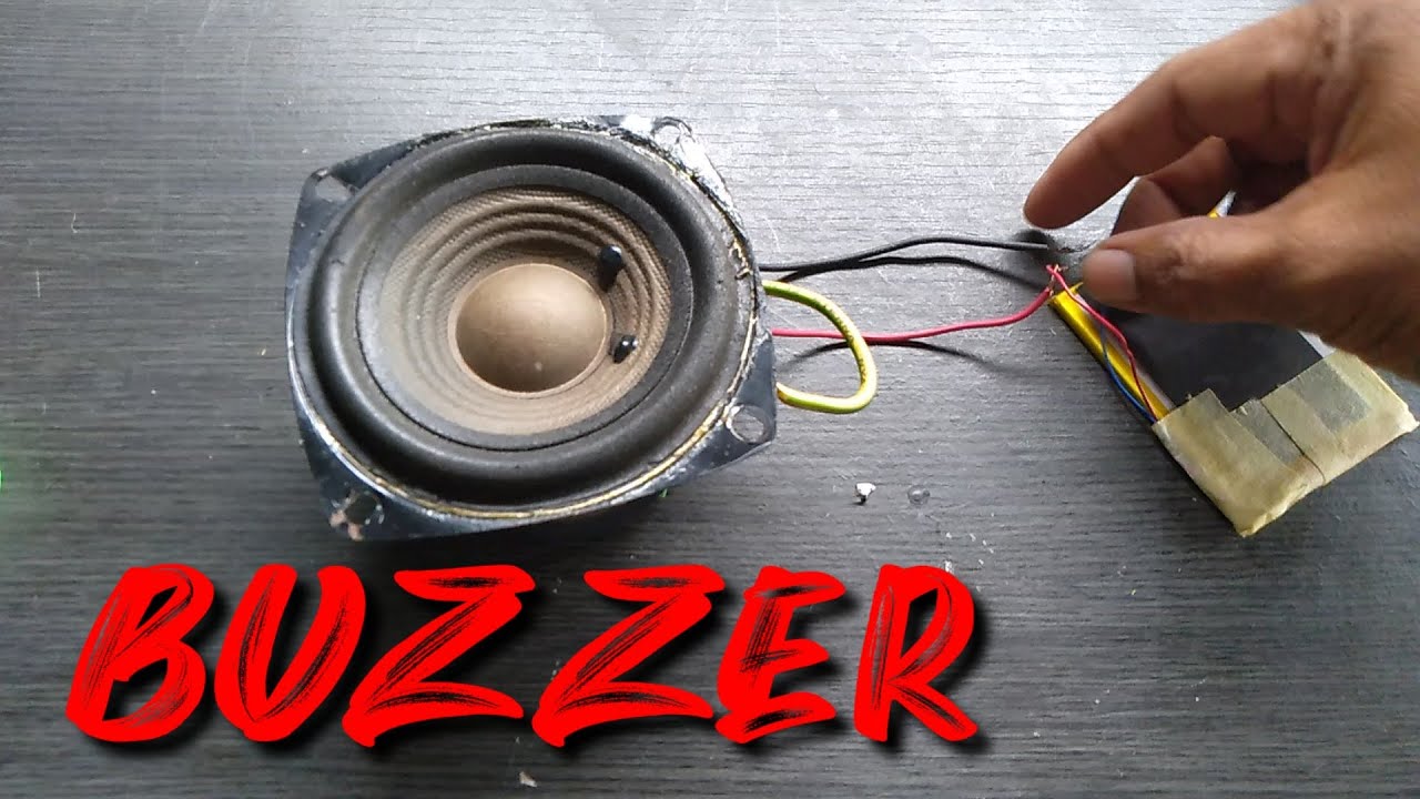 Cara Membuat BUZZER dari speaker biasa - YouTube
