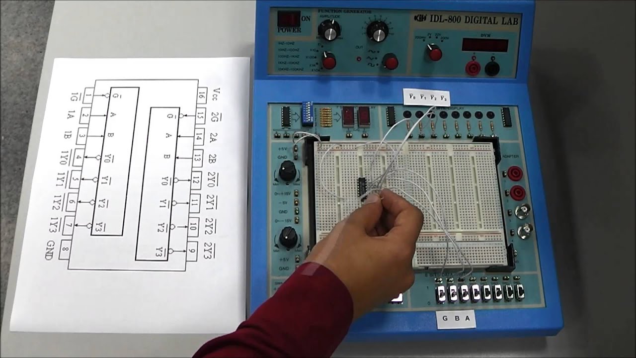 74139 (2-2 4 Decoder) - YouTube