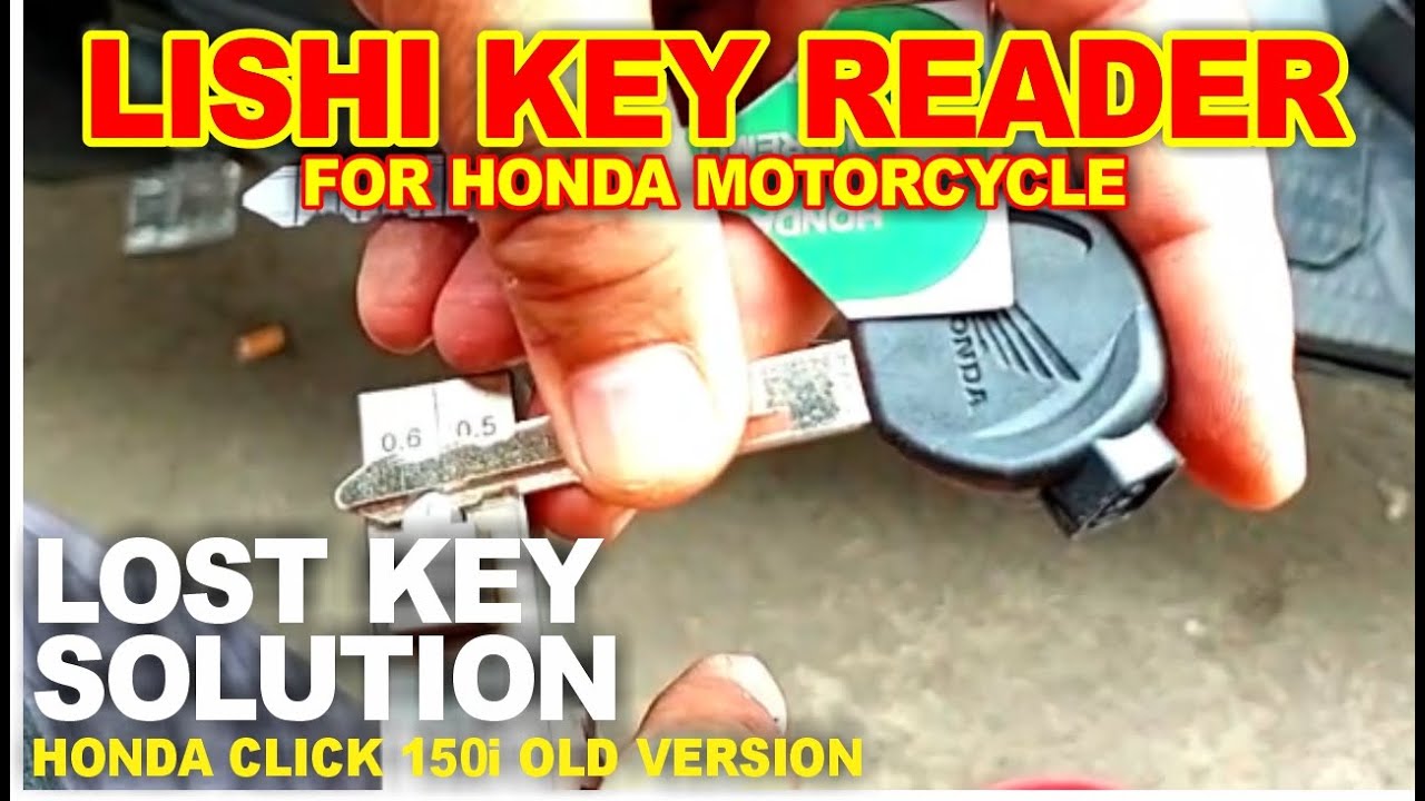 HONDA CLICK 150i old version, LOST KEY SOLUTION, USING LISHI KEY READER ...