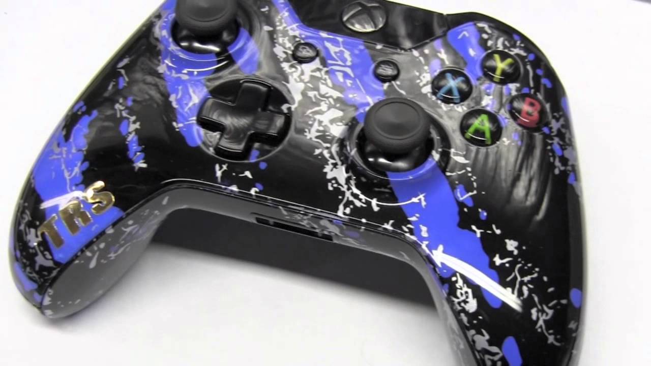 BLUE SPLATTER XBOX ONE + GIVEAWAY! - YouTube