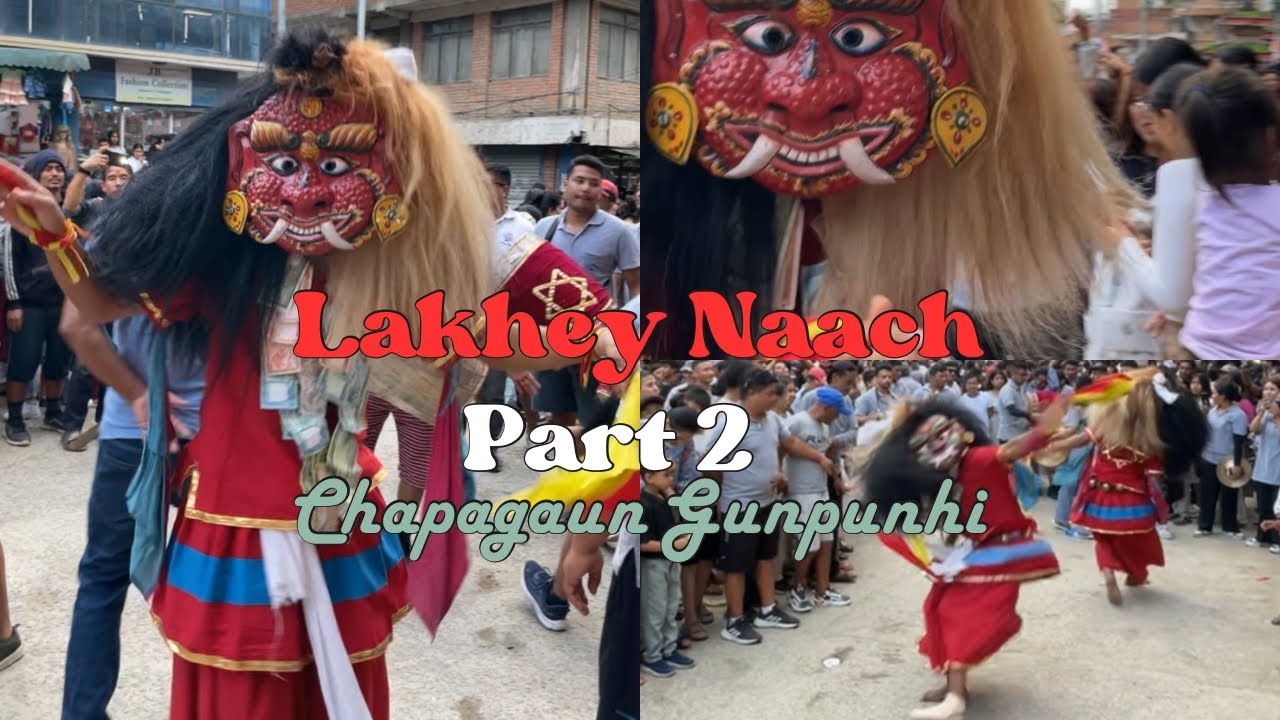 Lakhey Naach | Chapagaun | Gunpunhi | Gaijatra 2081 | Festival | # ...