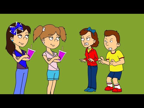 Hannah and Sapphire drink Caillou and Doris's Frappuccinos/Grounded ...