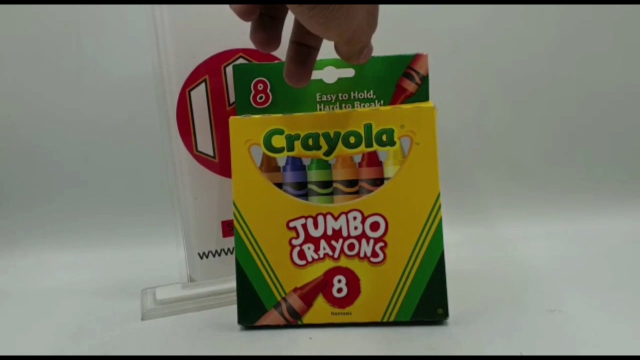Crayola Jumbo Crayons 8 Pack-520389 - YouTube