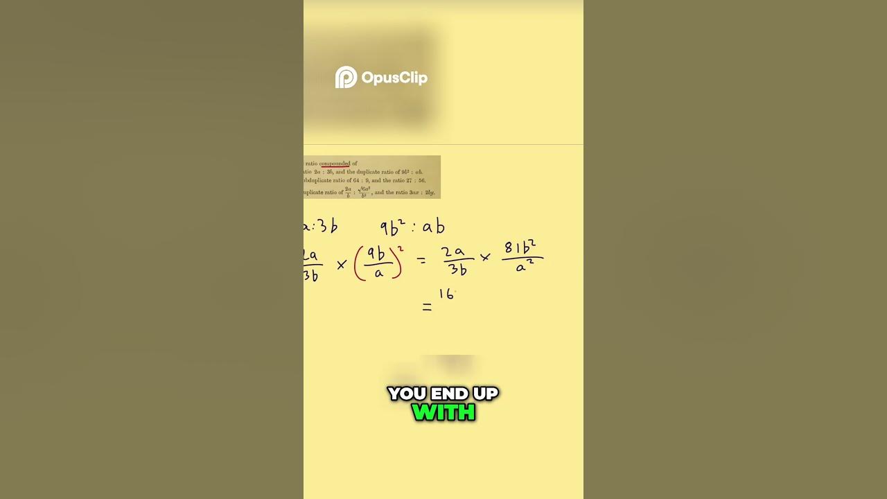 Mastering Ratios Simplifying Algebraic Expressions Made Easy - YouTube