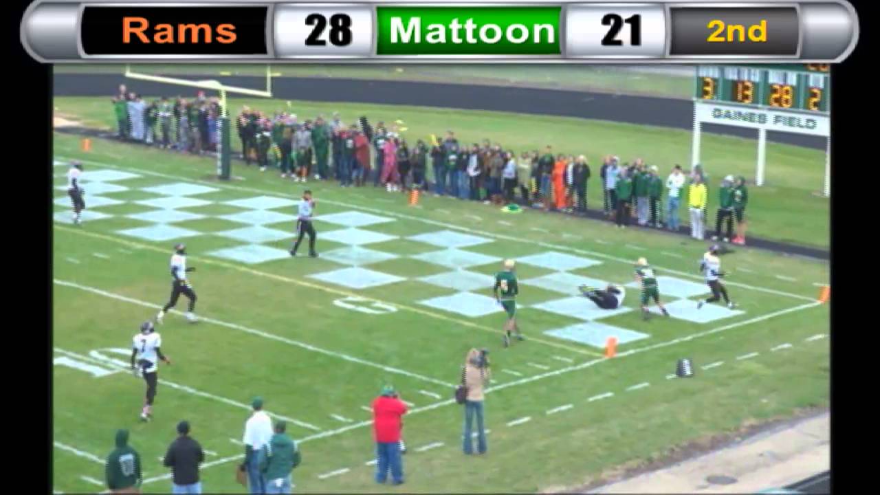 WMIX Sports: Mt. Vernon Rams Football at Mattoon Green Wave [2013 ...