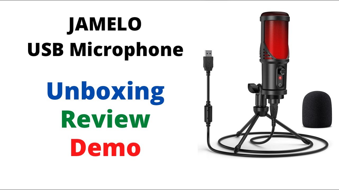 JAMELO USB Condenser Microphone Review Demo - YouTube