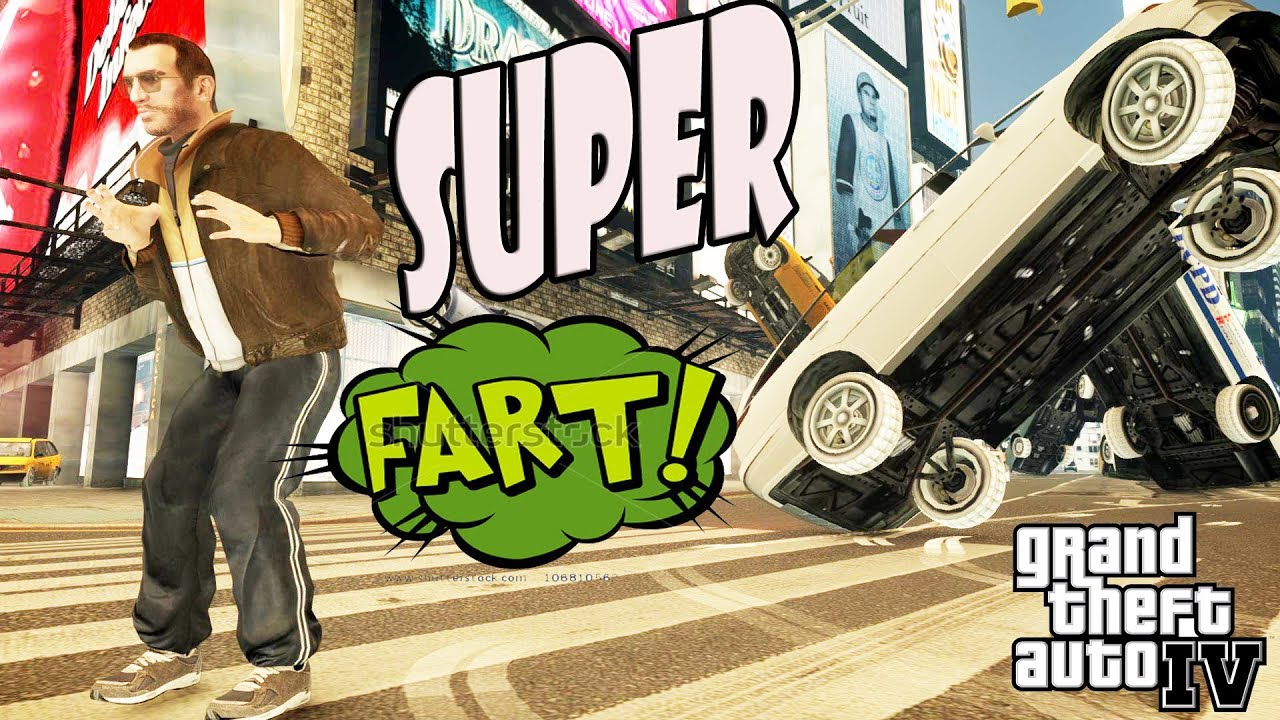 FUN IN GTA IV: FARTING IN PUBLIC WITH SUPER FART POWER - YouTube