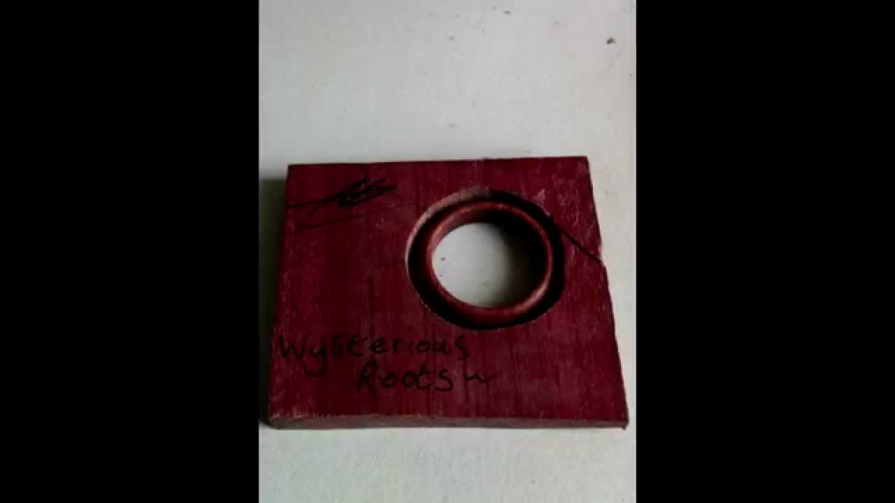 Making an Amaranth wood ring - YouTube
