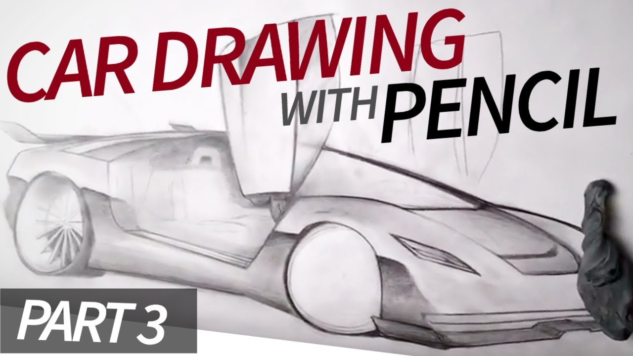 How to Draw Cars with Pencil (Part 3) / 30 Days of Show and Tell - YouTube
