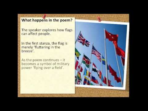 GCSE Poetry: Flag, Part One - YouTube