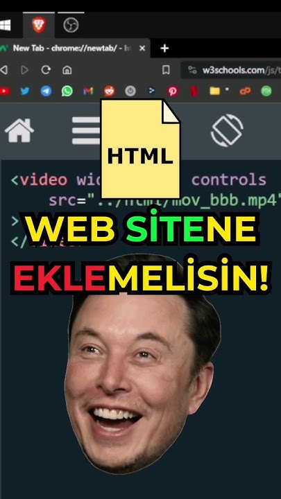 HTML VİDEO EKLEME (HTML Dersleri) #html #yazılım - YouTube
