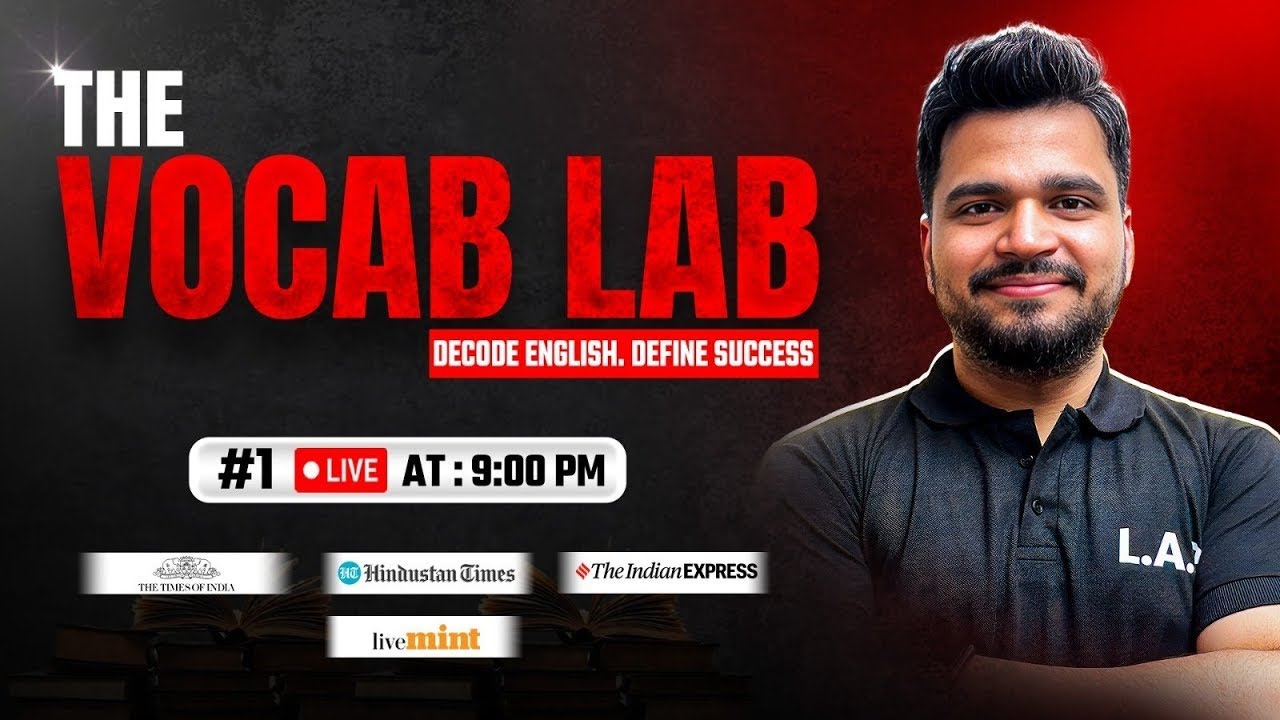 THE VOCAB LAB | Vocabulary for all Exams | The Hindu Vocabulary | SSC ...