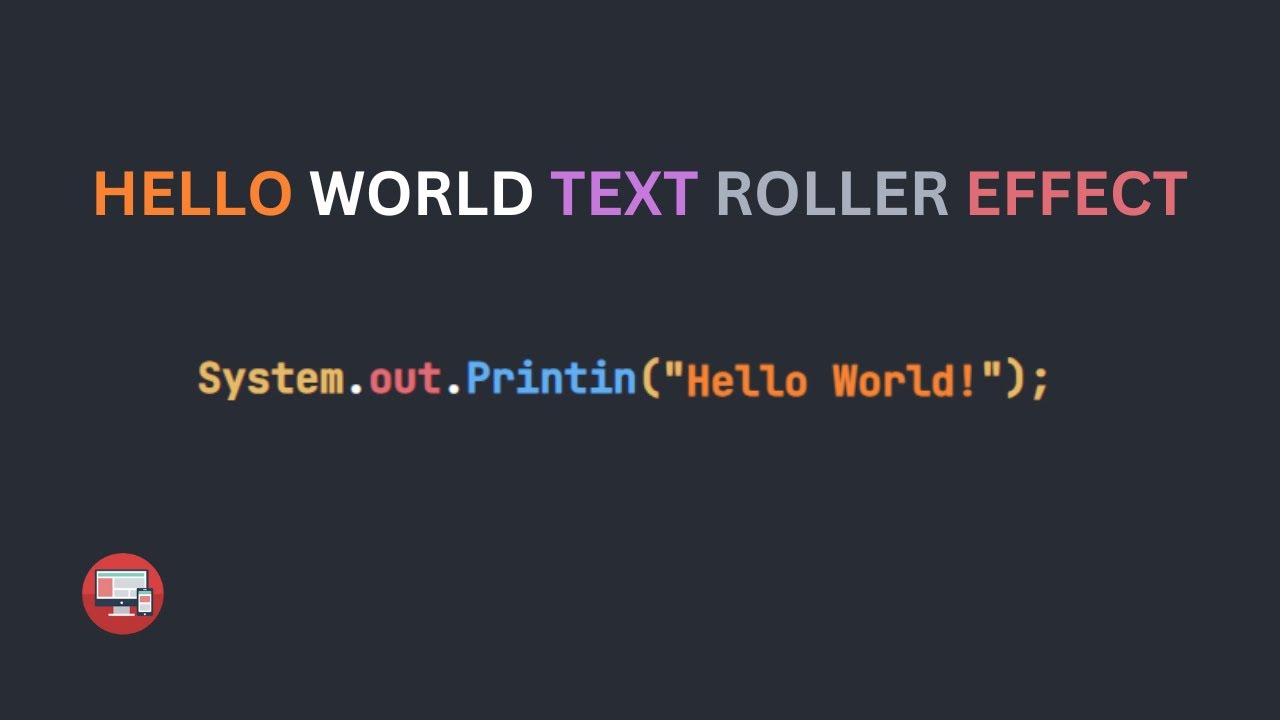 Hello World Text Animation In Html And Css Easy Tutorial Youtube 8698