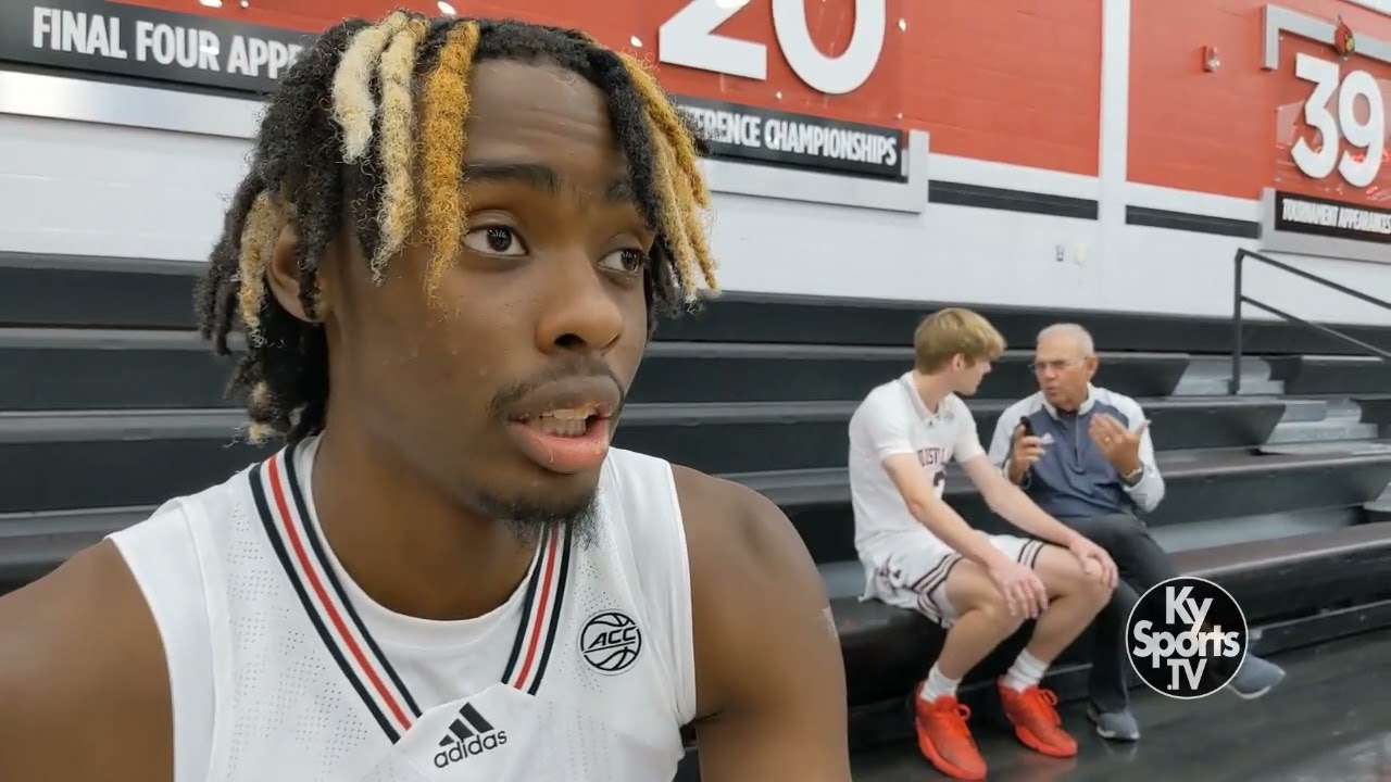 🏀 Louisville Cardinals Kamari Lands - Media Day 2022 - YouTube