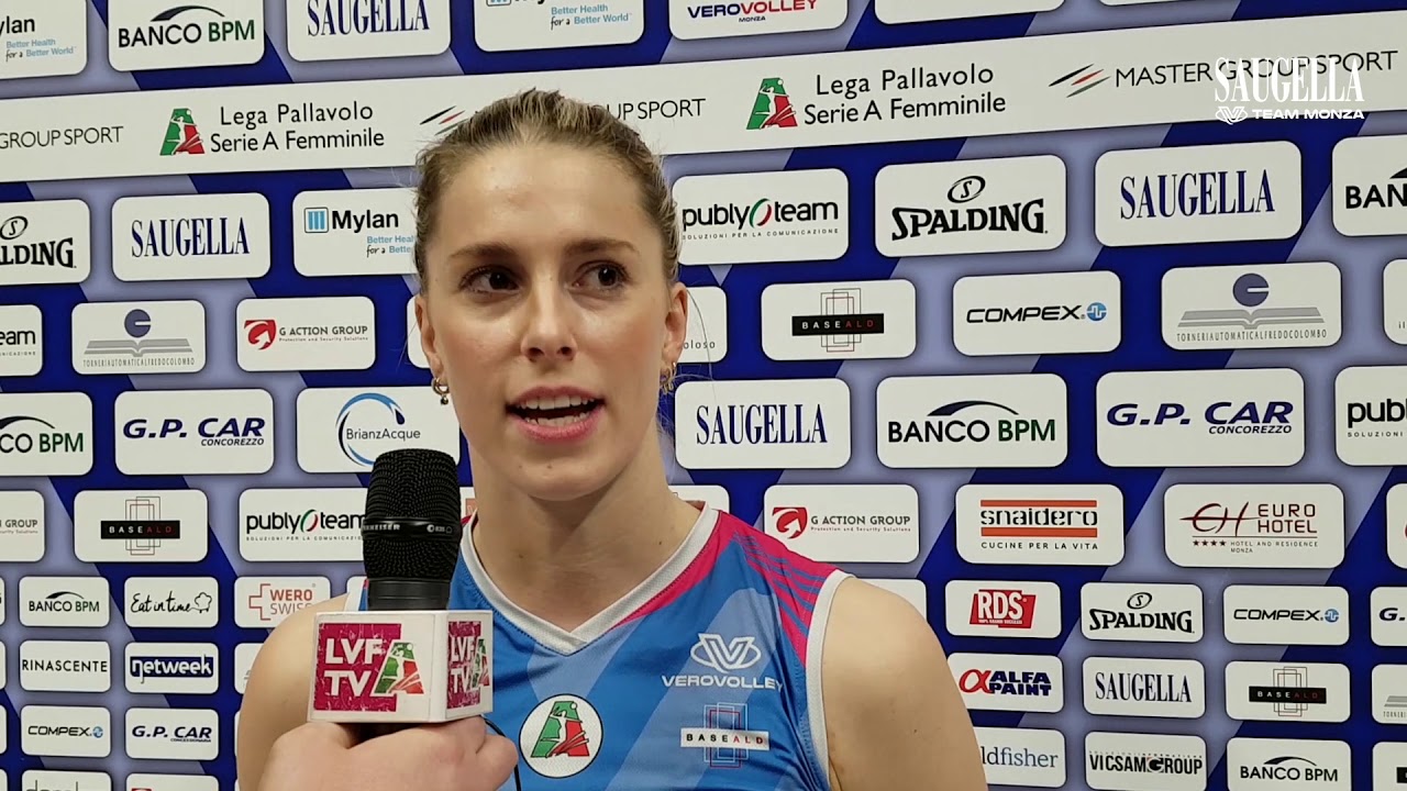 Laura Heyrman post Saugella Monza vs Bosca San Bernardo Cuneo - YouTube