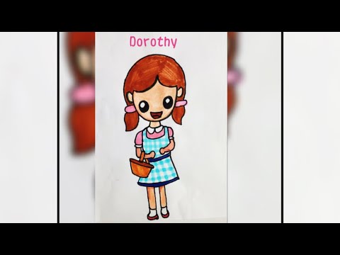 How to Draw Dorothy from Wizard of OZ - YouTube