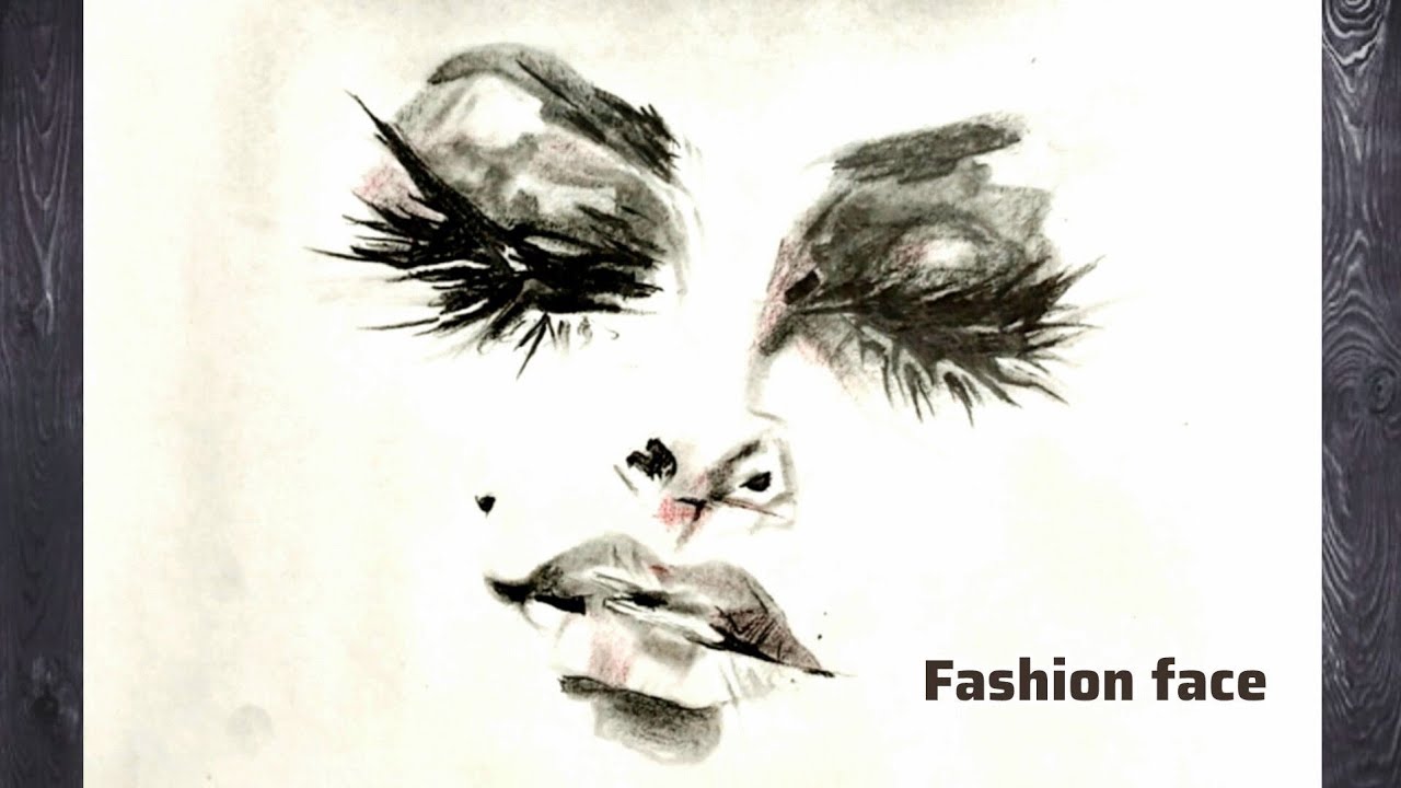 ️Fashion face Drawing//Face drawing Step by Step - YouTube