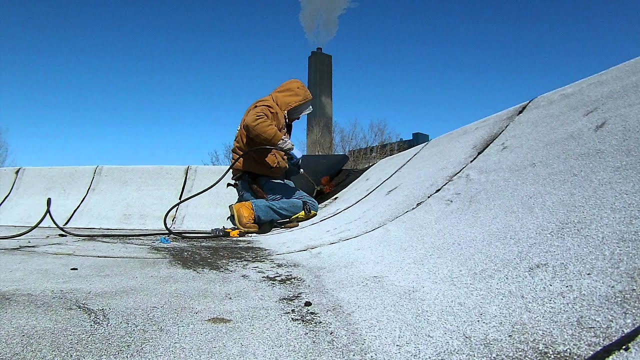 Applying membrane in corner - YouTube