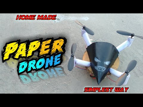 How to make a drone with Cardboard at home || Easiest and simplest way ...