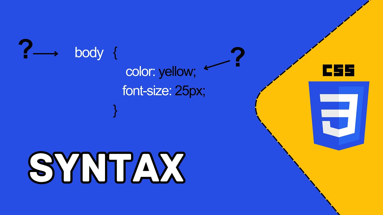 CSS Syntax in 3 Min? - YouTube