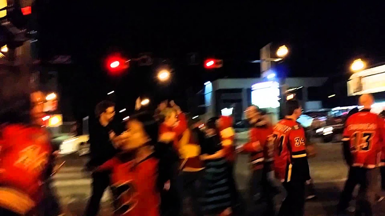 Canucks @ Flames April 19 - On the Red Mile - YouTube