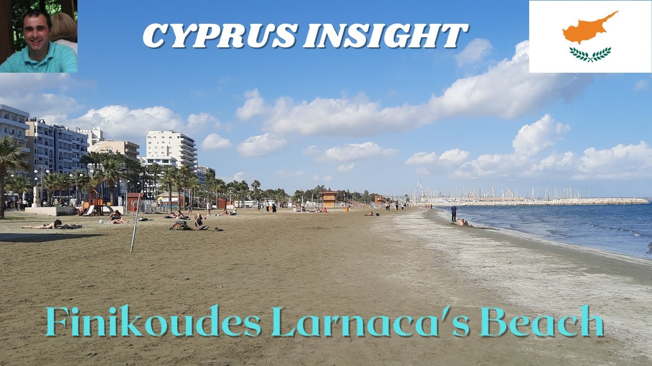 Finikoudes, Larnaca's Beach - Cyprus in March. - YouTube
