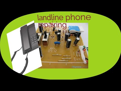 How to repair line and landline phone ,no dial tone - YouTube