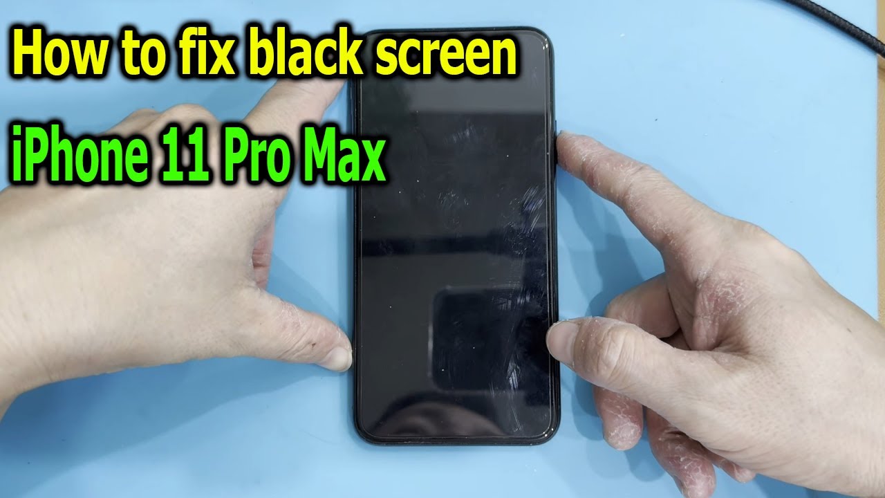 How to fix black screen on iPhone 11 Pro Max - YouTube