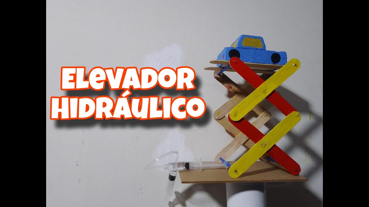TRABAJO 23: Como hacer un elevador hidráulico con material reciclado - YouTube