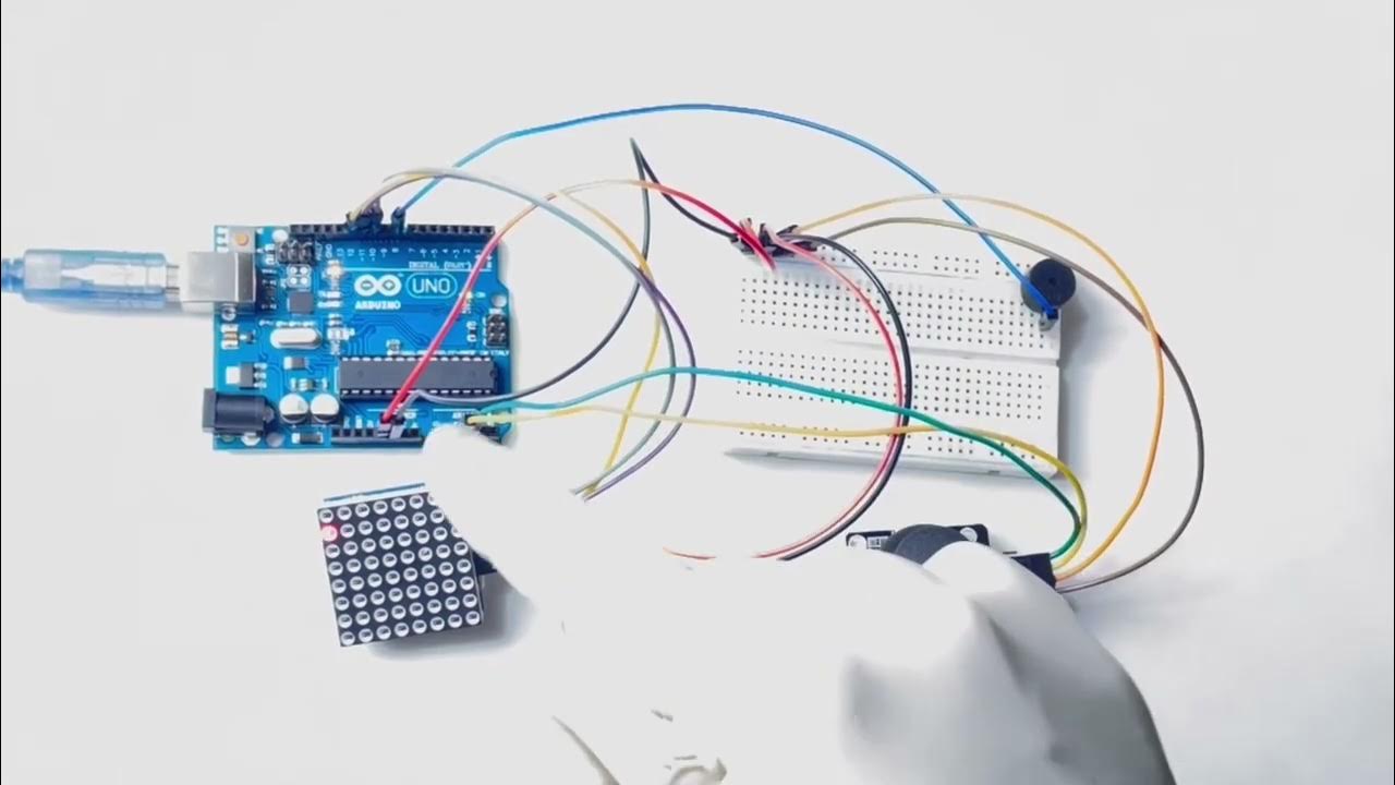 Snake Bite Game: Arduino Uno, Joystick, 8x8 Matrix Display, And Buzzer ...