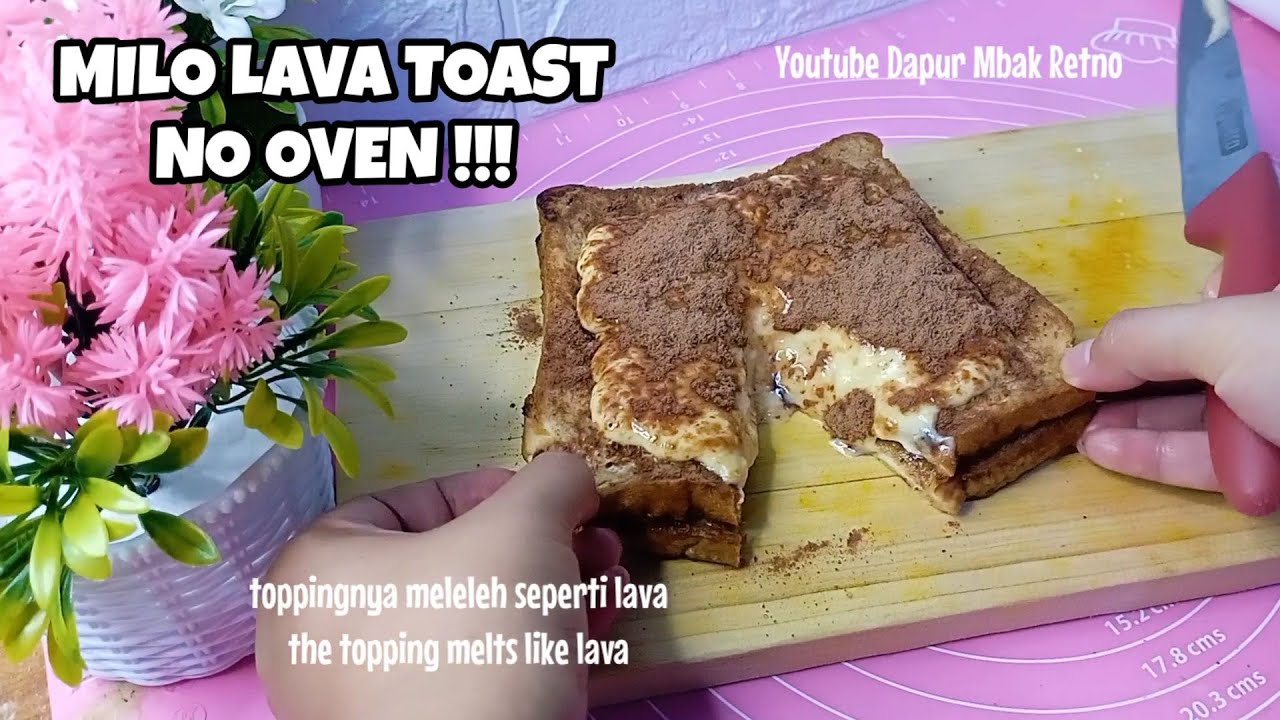 MILO Lava Toast Ekonomis || Lumerr dan Buatnya Sangat Mudah ! - YouTube