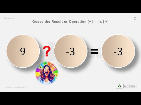 Arithmetic Test Game  No. 64 | Sharpen Your Thinking Process