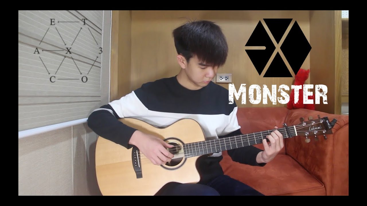 EXO (엑소) - MONSTER - Guitar Cover [Short ver] - YouTube