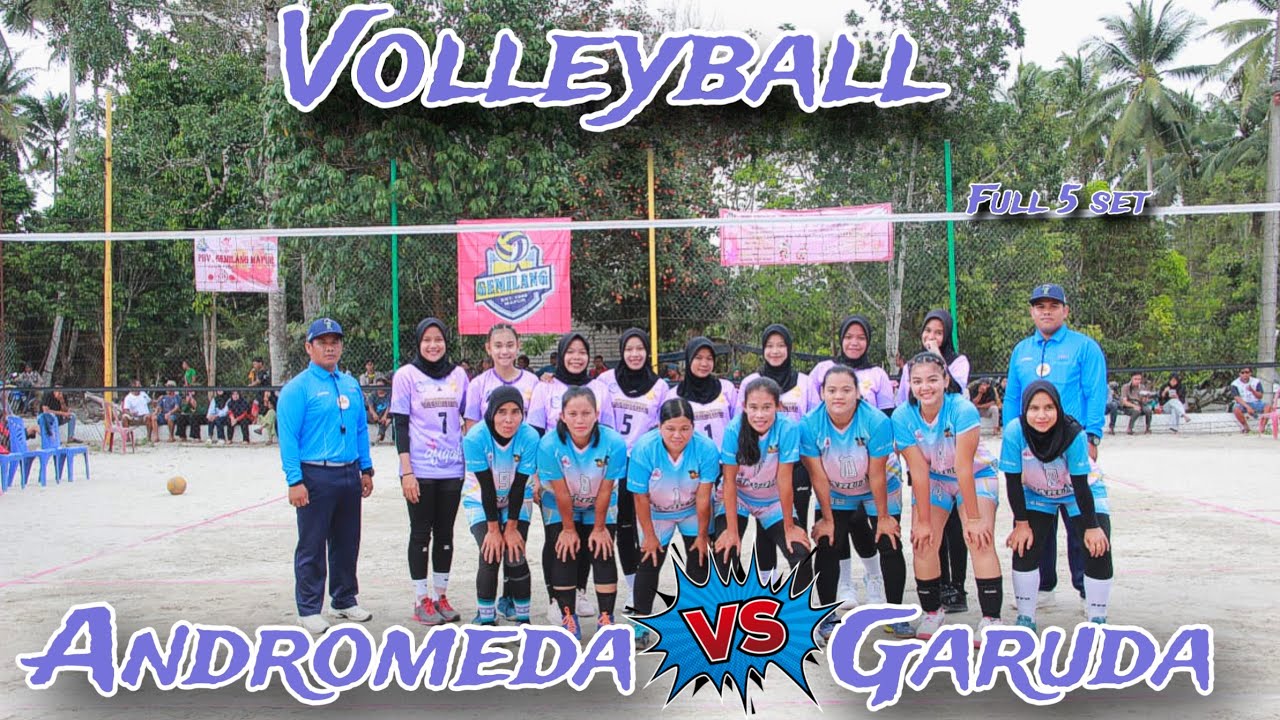 ANDROMEDA BELINYU vs GARUDA KEMUJA (5 Set Full) || Semifinal Bola Voli ...